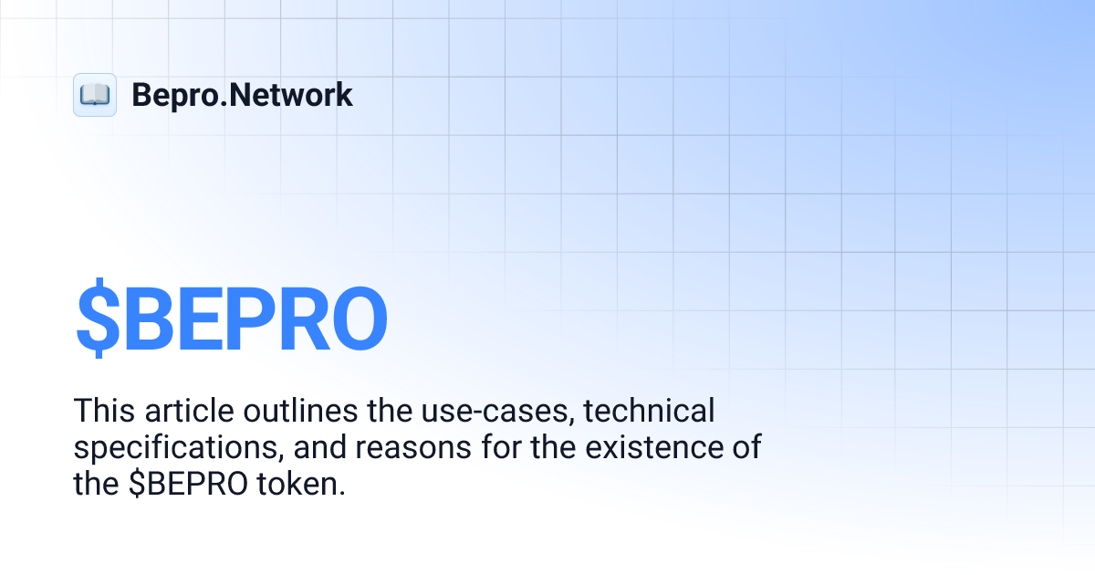 $BEPRO | Bepro.Network